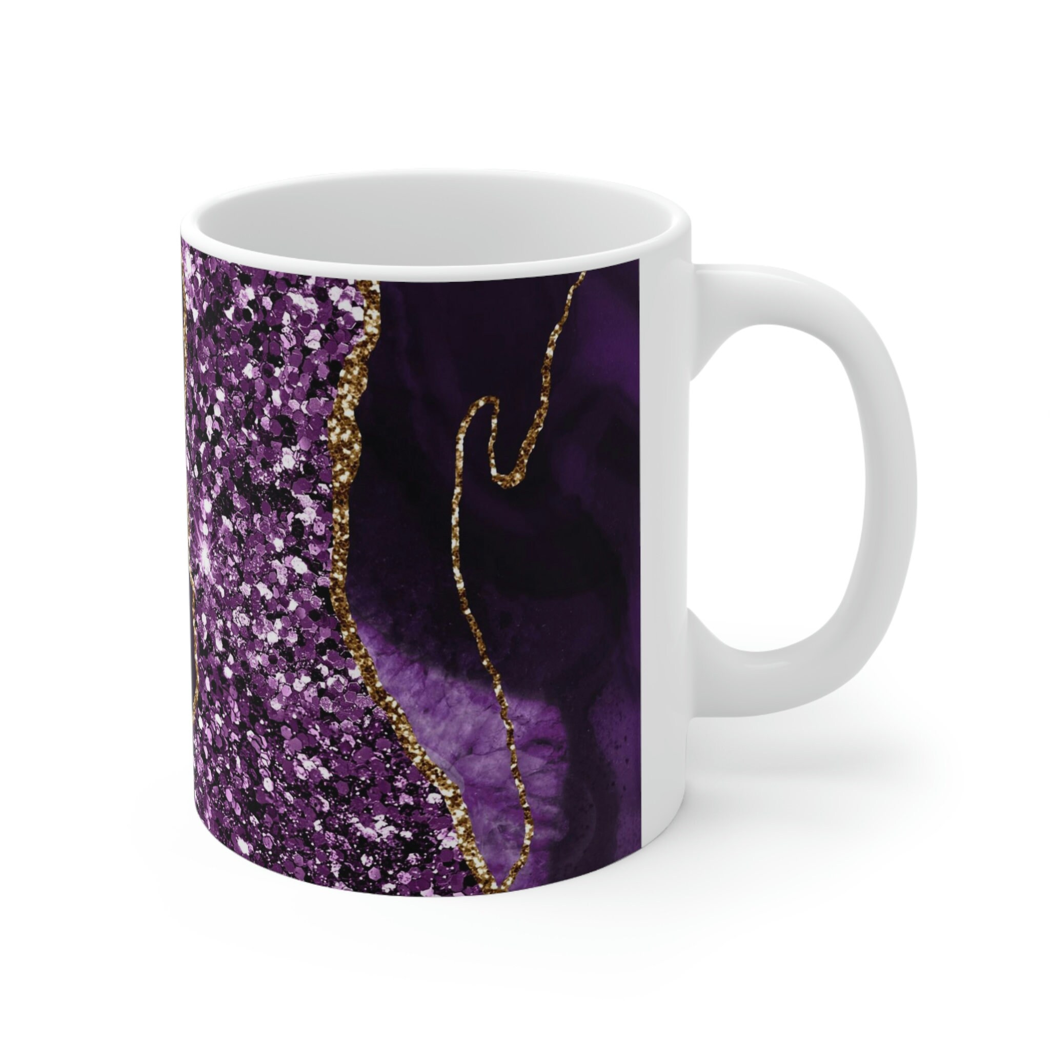 Purple Agate Mug Purple Coffee Mug Purple Mug Purple Lover - Etsy