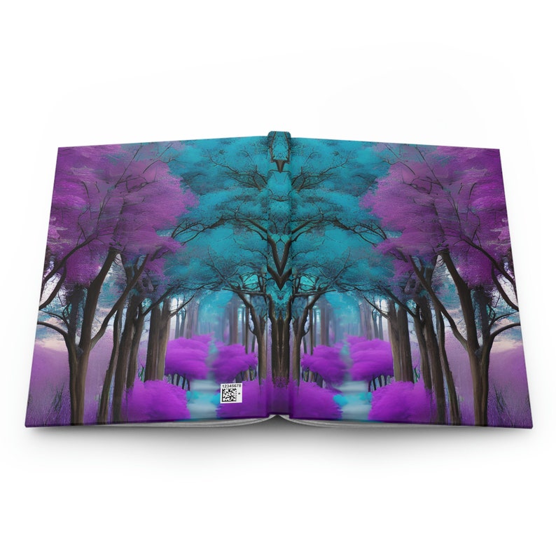 Purple Turquoise Forest Journal | Purple Journal | Tree Journal ...