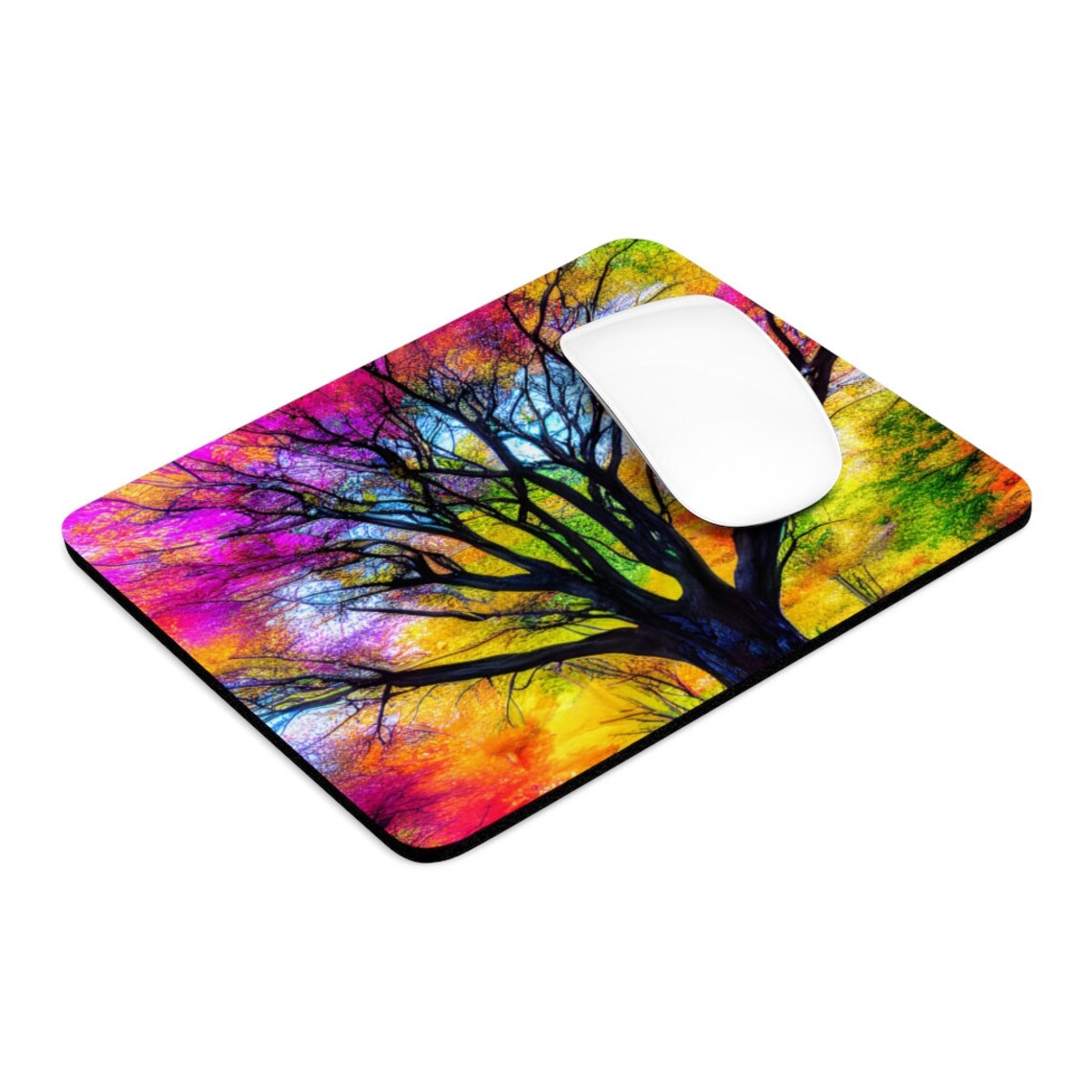 Mouse Pad, Tree Mouse Pad, Tree Mousepad, Colorful Mouse Pad, Colorful ...