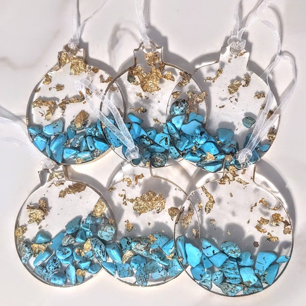 Aqua Ornaments - Etsy