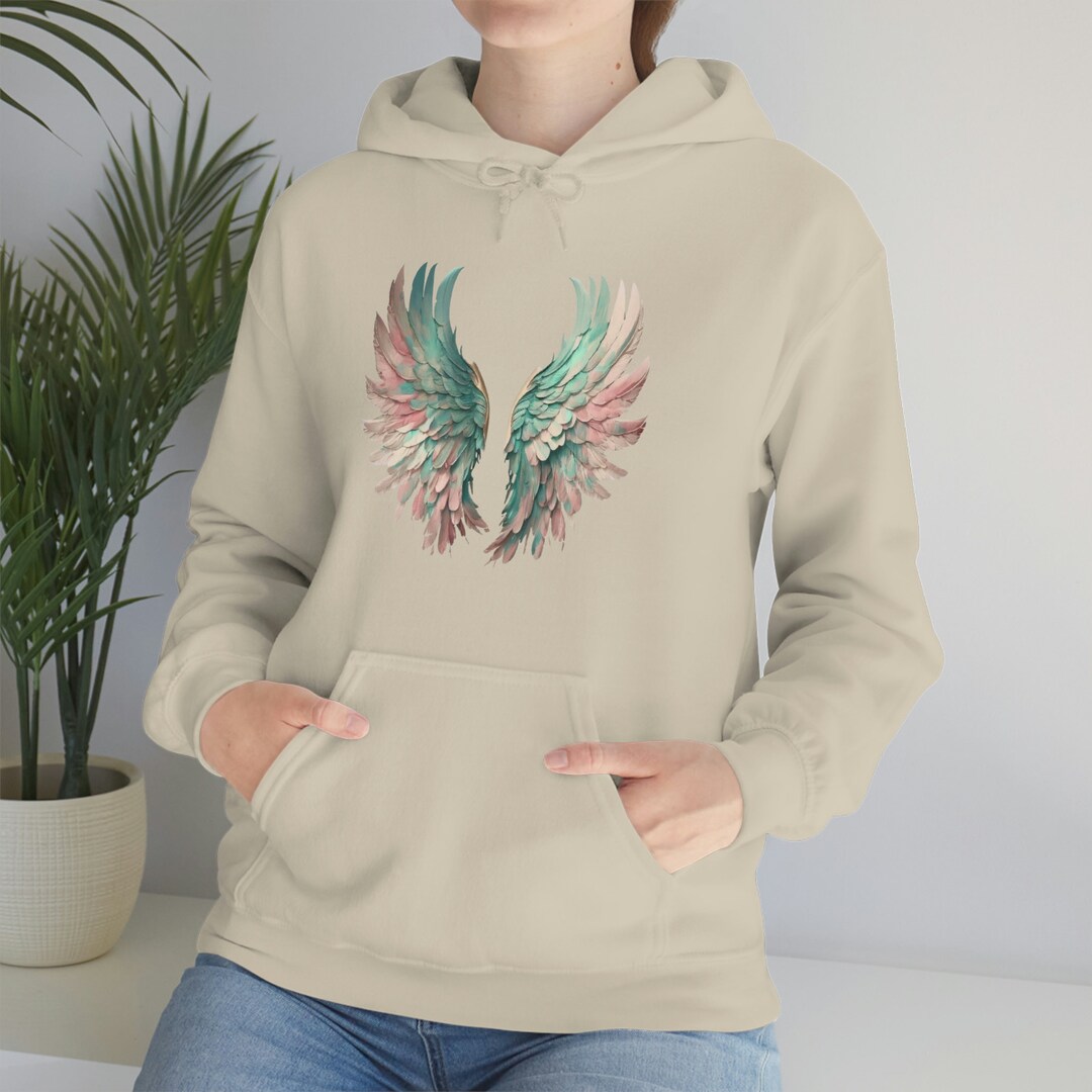 Angel Wings Hoodie Angel Hoodie Wings Hoodie Spiritual - Etsy