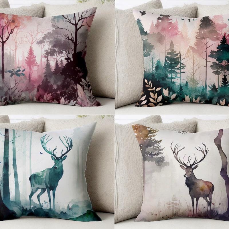 Deer Pillow Cover - Etsy