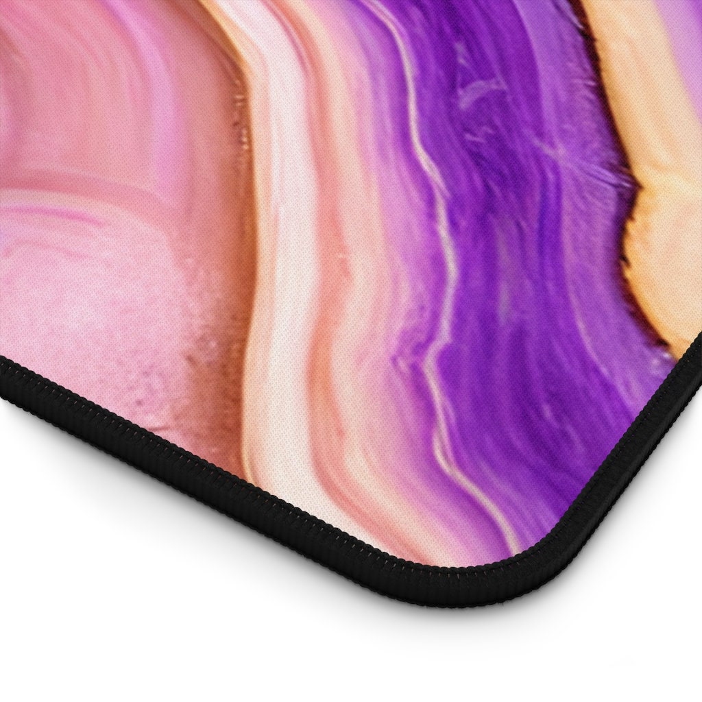 Pink Purple Marble Desk Mat Pink Desk Mat Purple Desk Mat - Etsy
