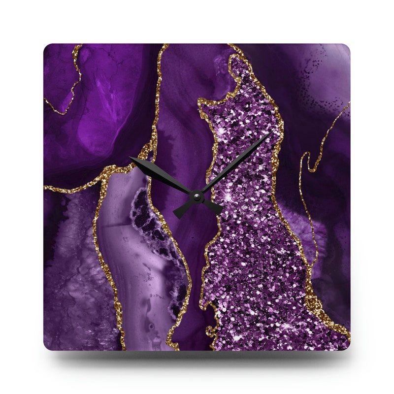 Purple Clocks - Etsy