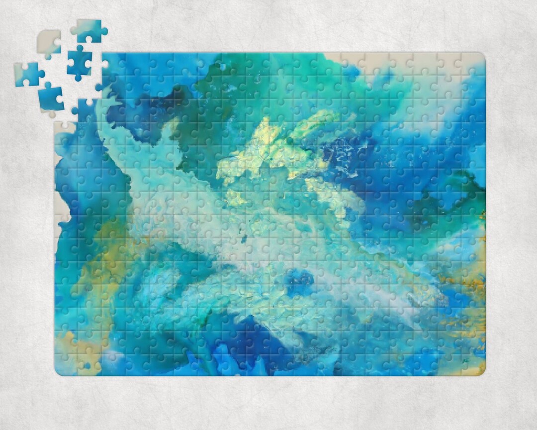Abstract Original Art Puzzle 'call of the Ocean', Unique Artwork ...