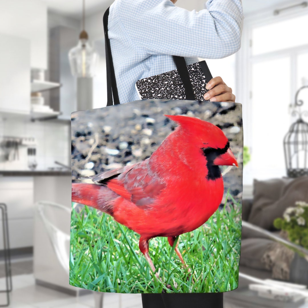 Cardinal Photo Tote Bag, Cardinals Bird Nature Macro Photography ...