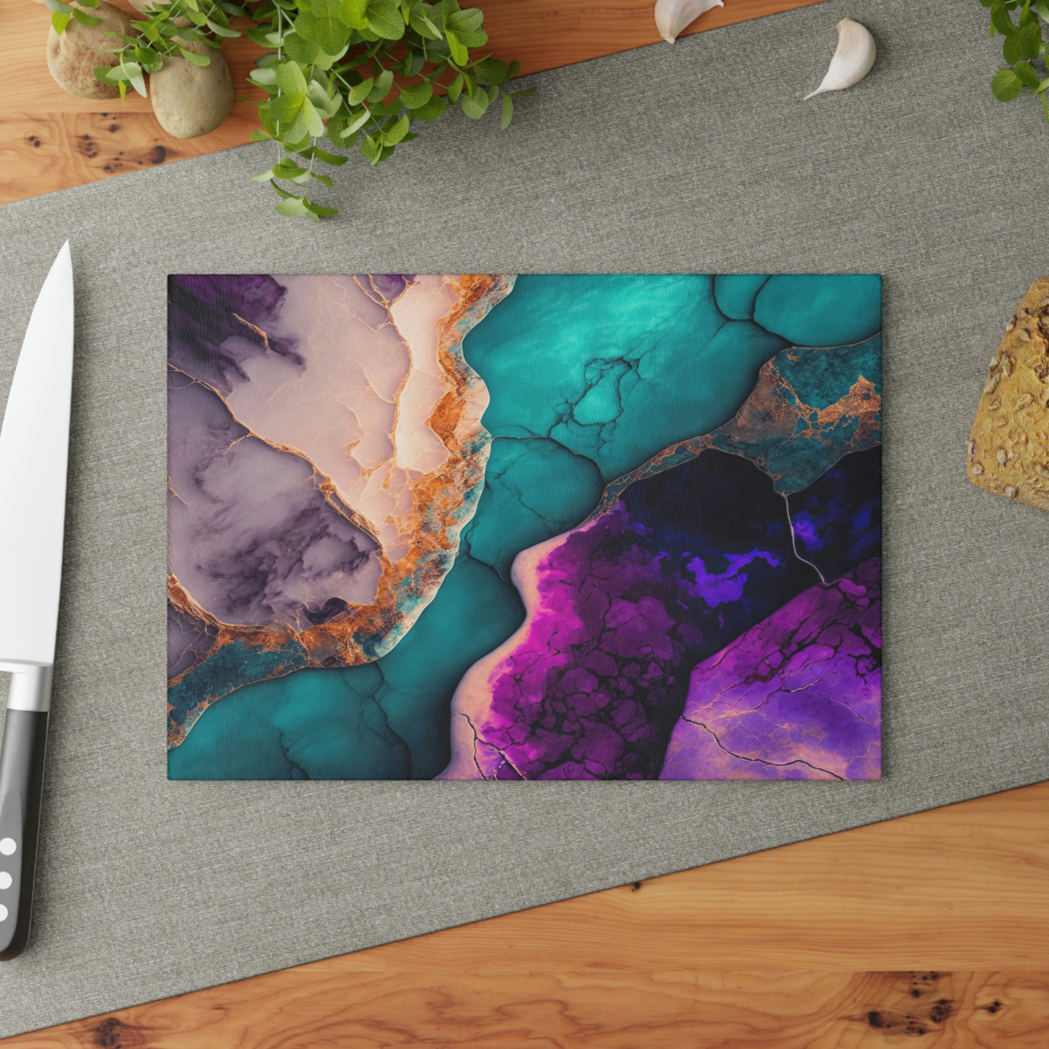 Colorful Cutting Board, Abstract Cutting Board, Art Cutting Board ...