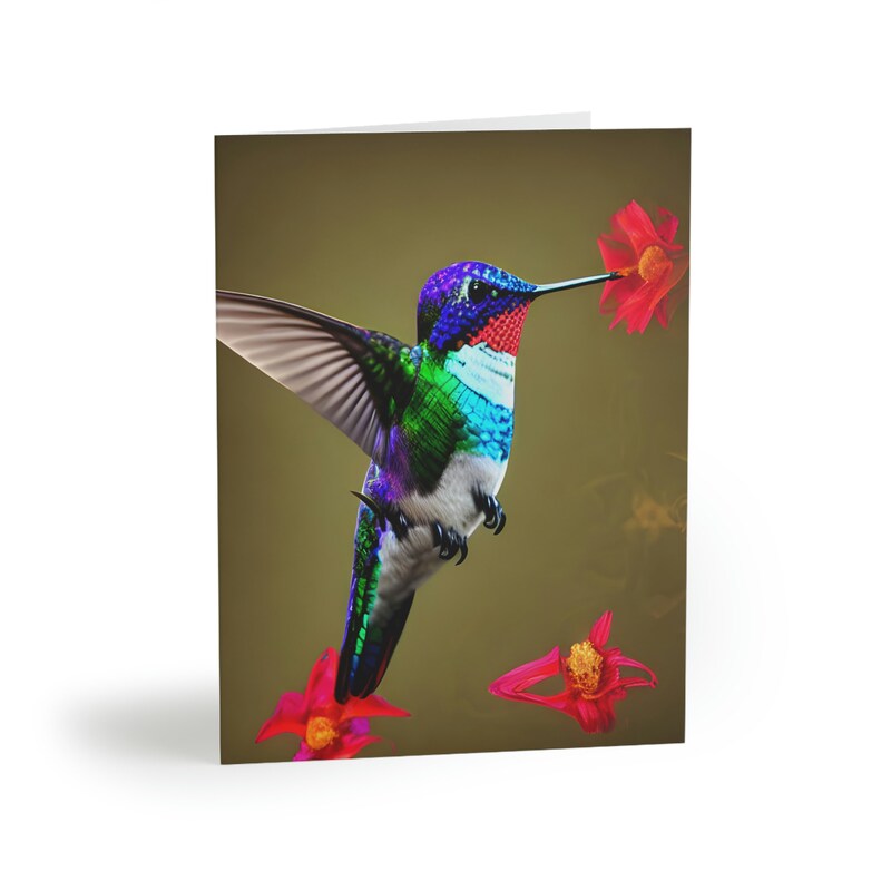 Hummingbird Card - Etsy