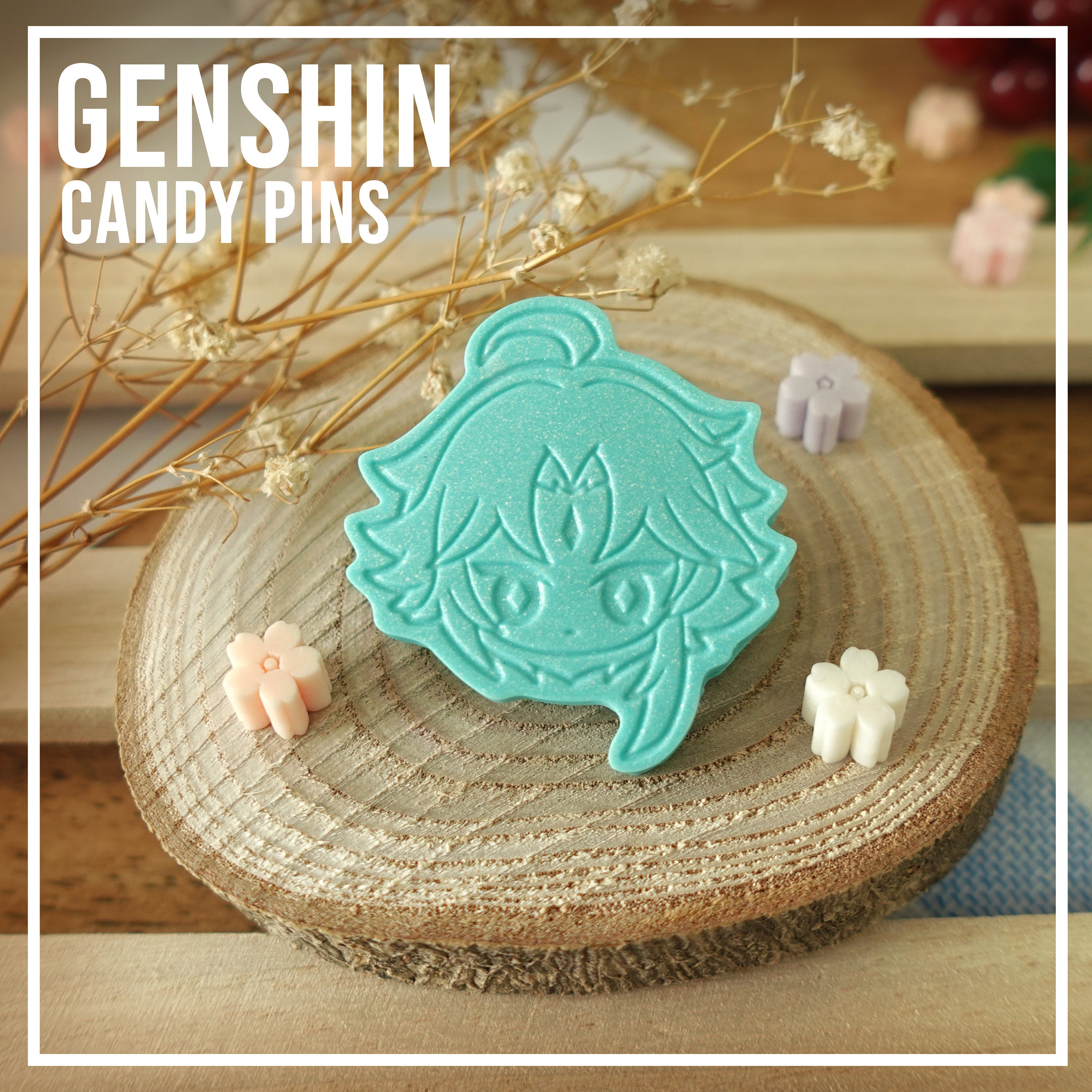 Genshin Impact Pins Candy Inspired Xiao, Raiden Shogun and Hutao - Etsy