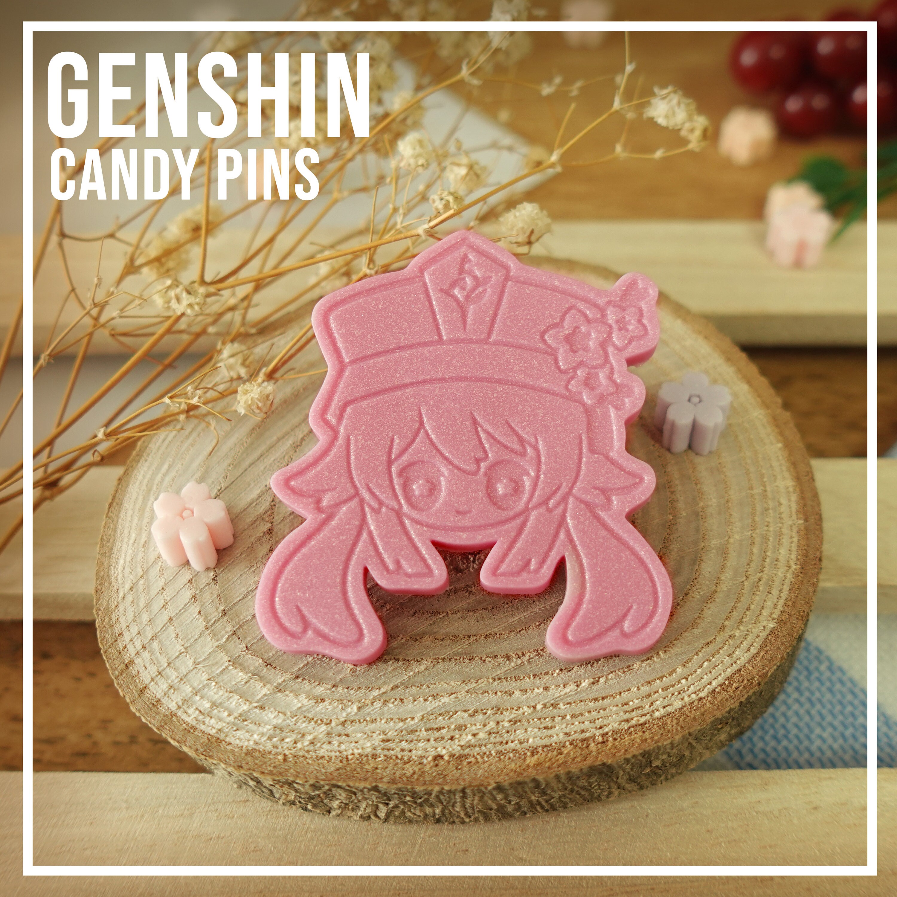 Genshin Impact Pins Candy Inspired Xiao, Raiden Shogun and Hutao - Etsy