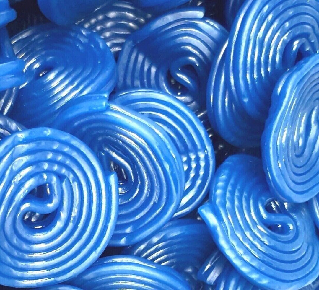 Raspberry Wheels Retro Sweets Blue Party Wedding Candy Pick N Mix Wheel ...