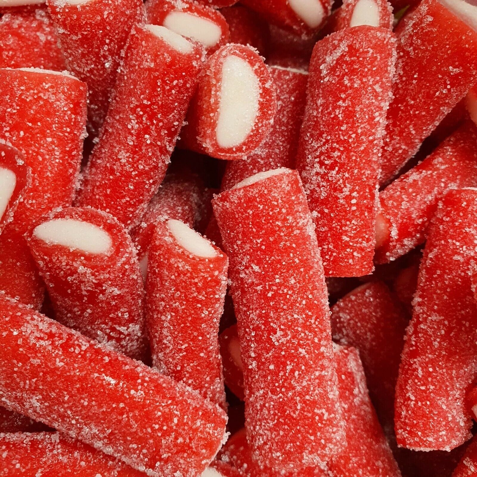 STRAWBERRY ROCKETZ Sweets Sour Rockets Candy Red and White Pick N Mix ...