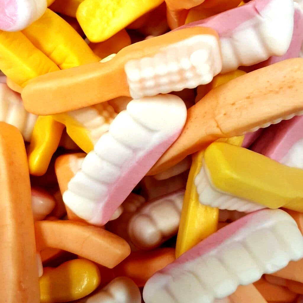 Giant Teeth and Toothbrushes Swizzels Fruit Fun Gums Pick N - Etsy