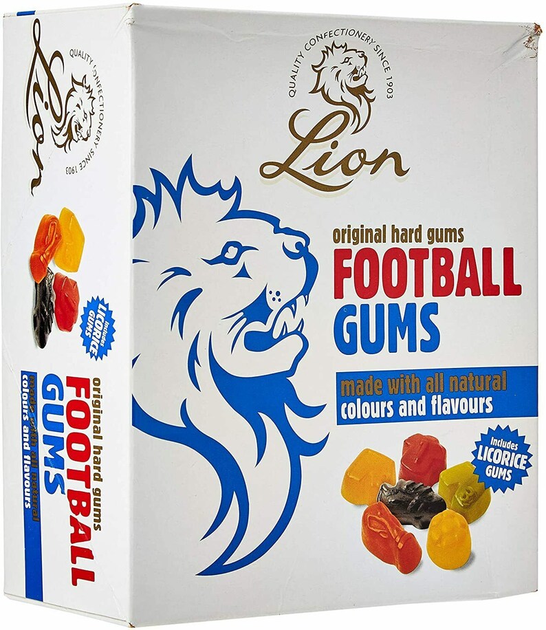 Lion Football Gums Sweets Original Footy Shaped Treat Pick N Mix Chews ...