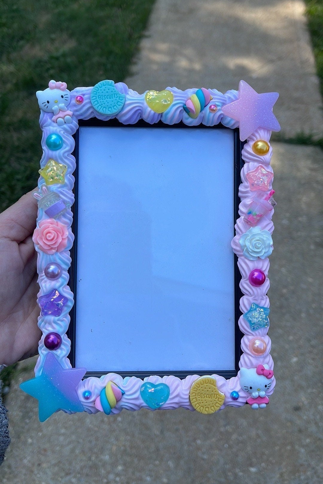 Decoden Decorated Photo Frame 4" × 6", Themed Frames, Decoden Diy, Diy ...