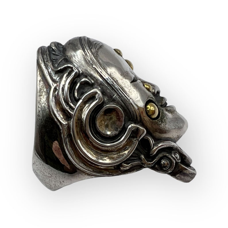 Nilgrave Cell Division Shinkou Ring Noh Mask Traditional Japanese Art ...