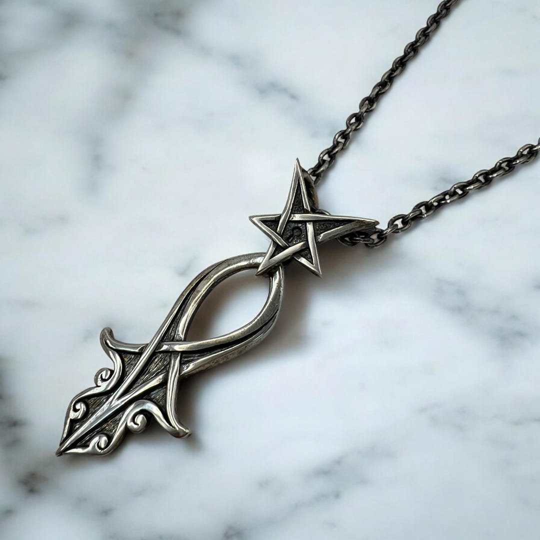 Legiomade Devil Knot With Magical Key Hole Pendant Handmade Sterling ...