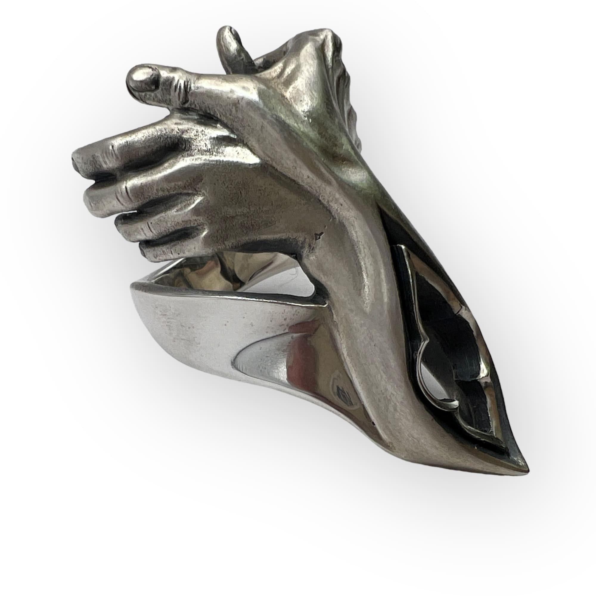 Legiomade Strangle Ring: Handmade Sterling Silver Gothic Horror Jewelry ...