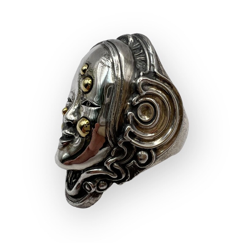 Nilgrave Cell Division Shinkou Ring Noh Mask Traditional Japanese Art ...