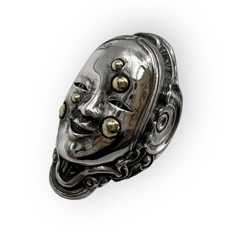 Nilgrave Cell Division Shinkou Ring Noh Mask Traditional Japanese Art ...