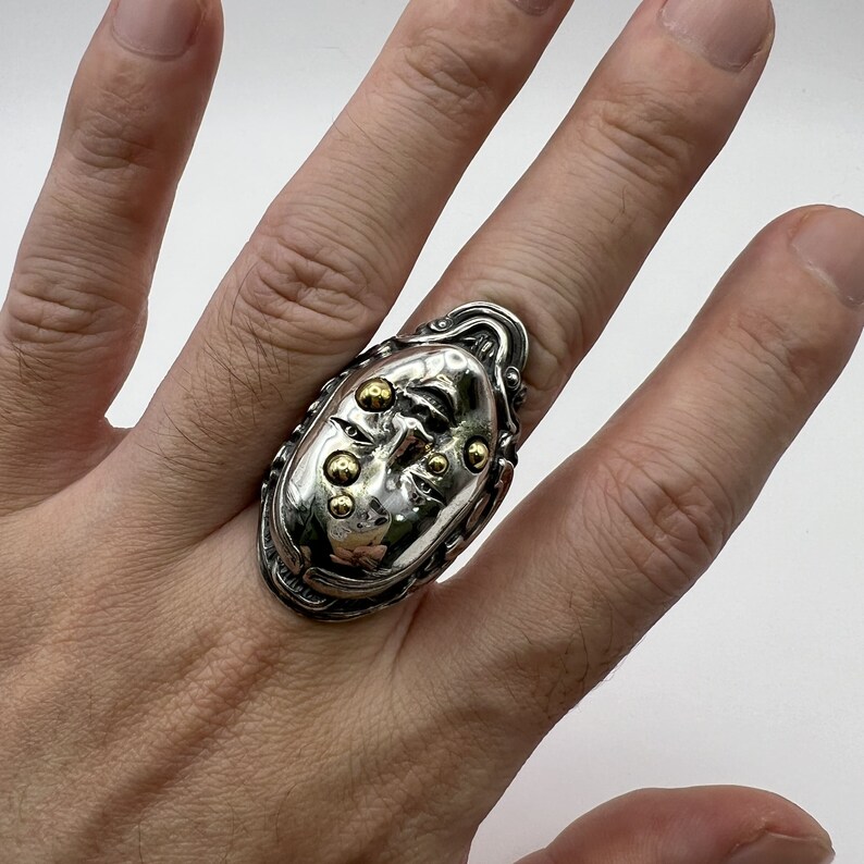 Nilgrave Cell Division Shinkou Ring Noh Mask Traditional Japanese Art ...