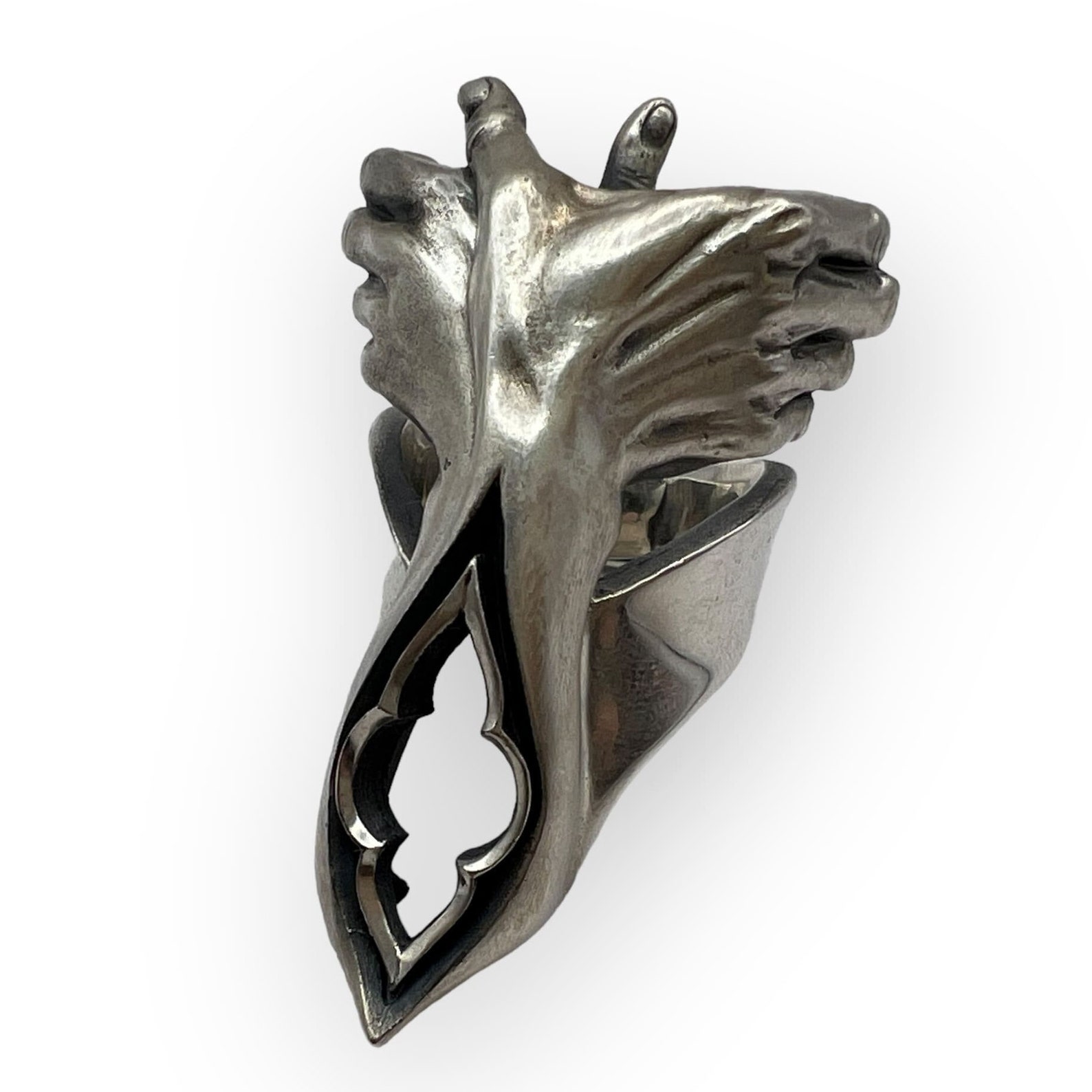 Legiomade Strangle Ring: Handmade Sterling Silver Gothic Horror Jewelry ...