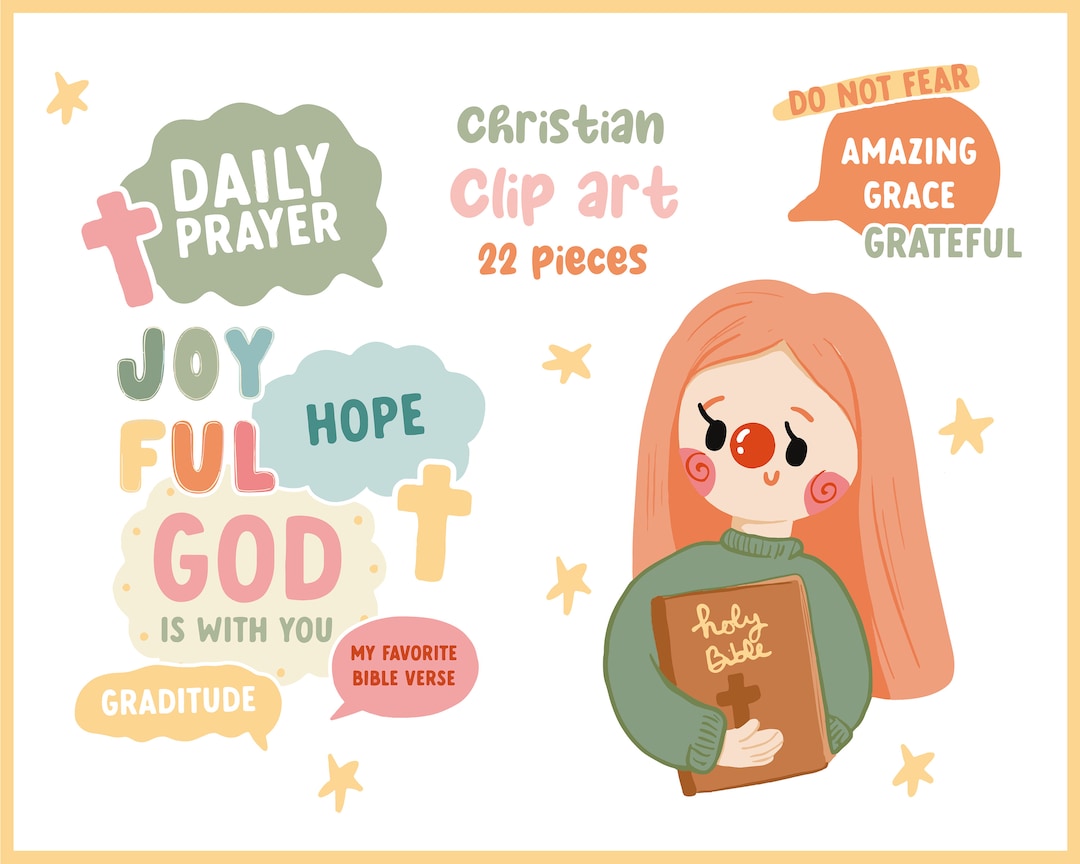 20 Clip Art Christian Faith Hope Bible Journaling - Etsy