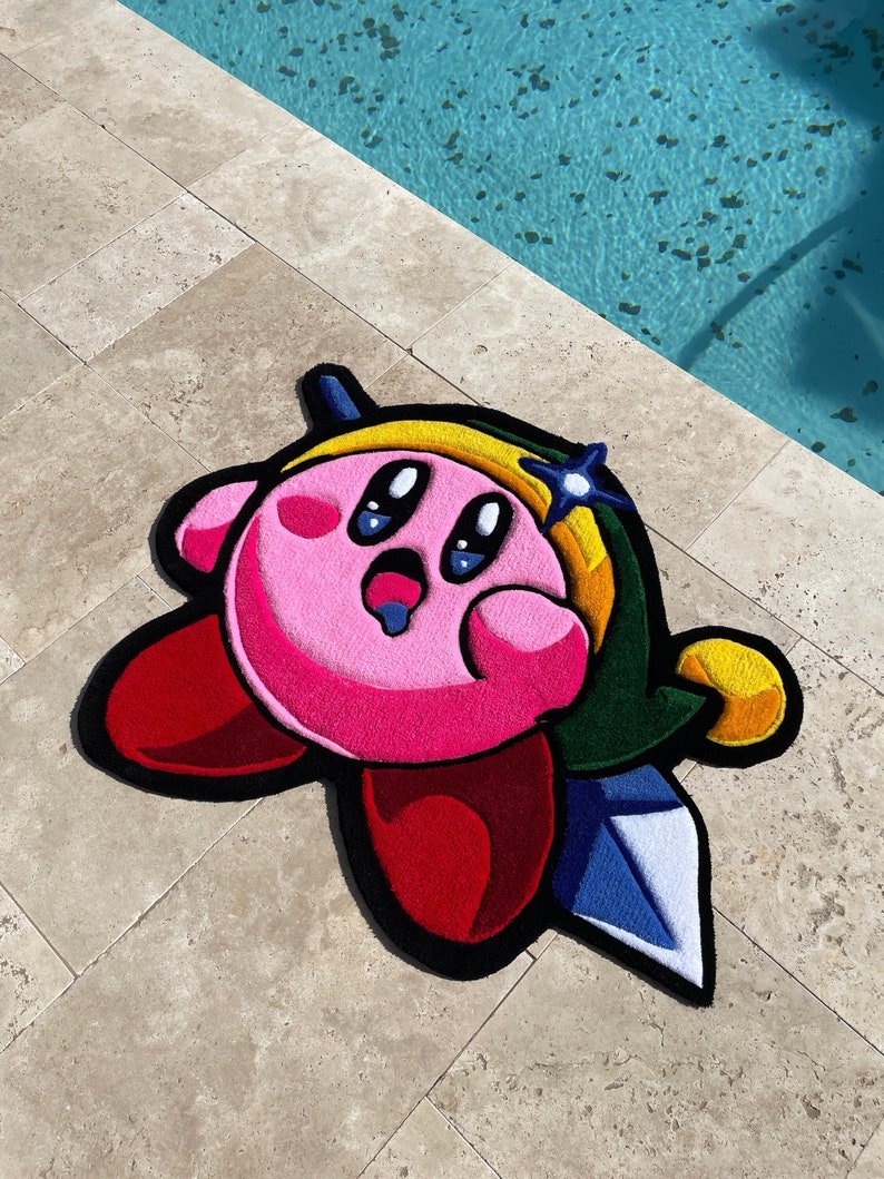 Kirby Zelda Handmade Tufted Rug - Etsy