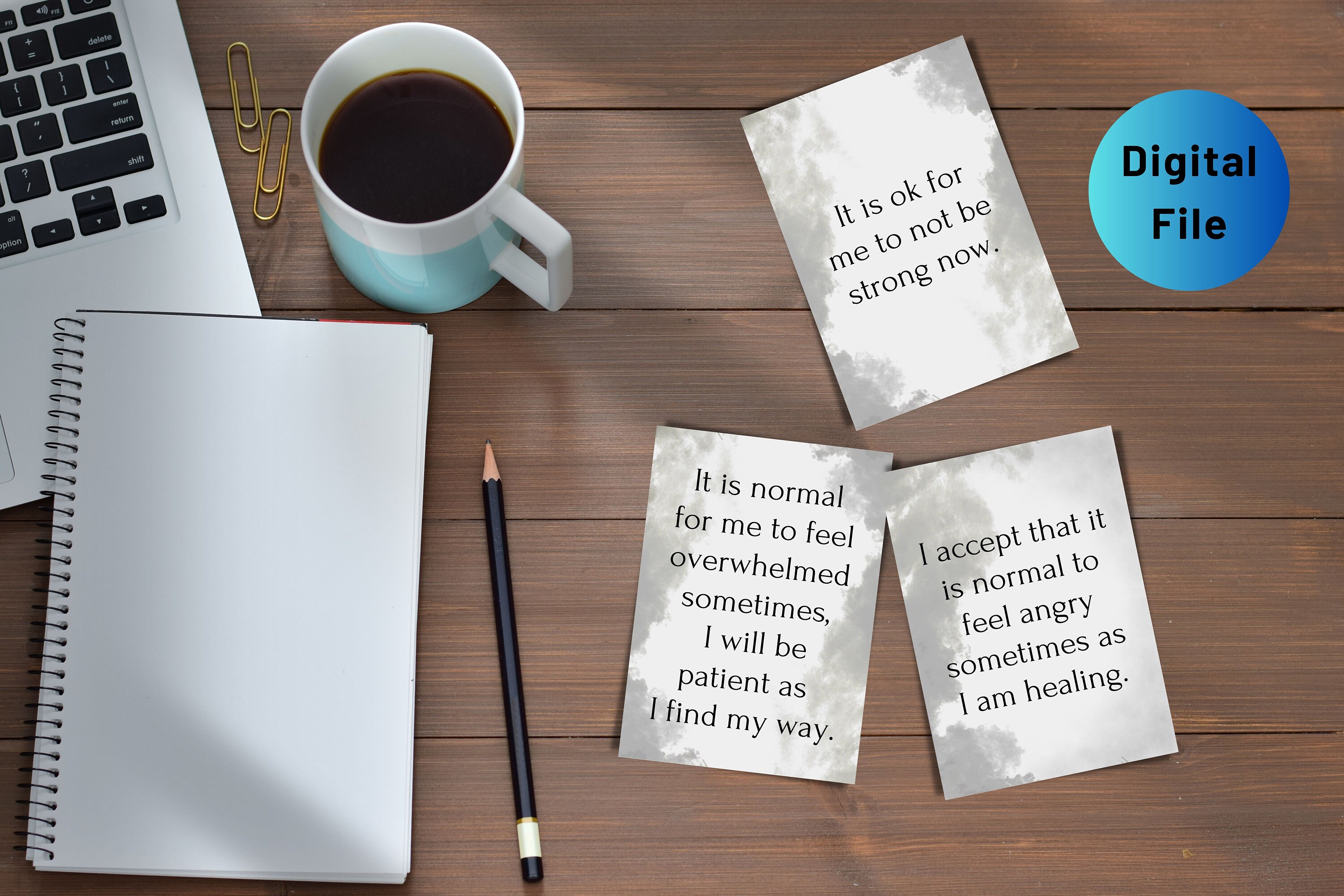 Printable Grief Affirmation Cards, 60 Grief and Loss Printable ...