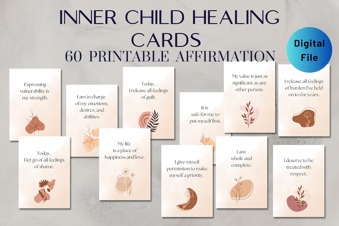 Inner Child Healing Affirmation Cards Healing My Inner Child - Etsy