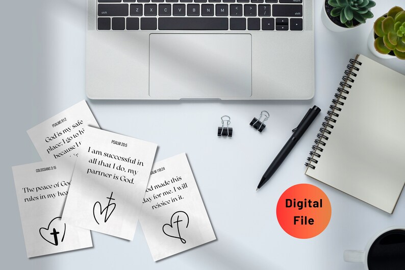 60 Biblical Affirmation Cards for Men and Boys, Christian Affirmation ...