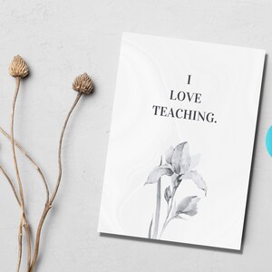 60 Teacher Affirmation Cards, Positive Words of Encouragement for ...