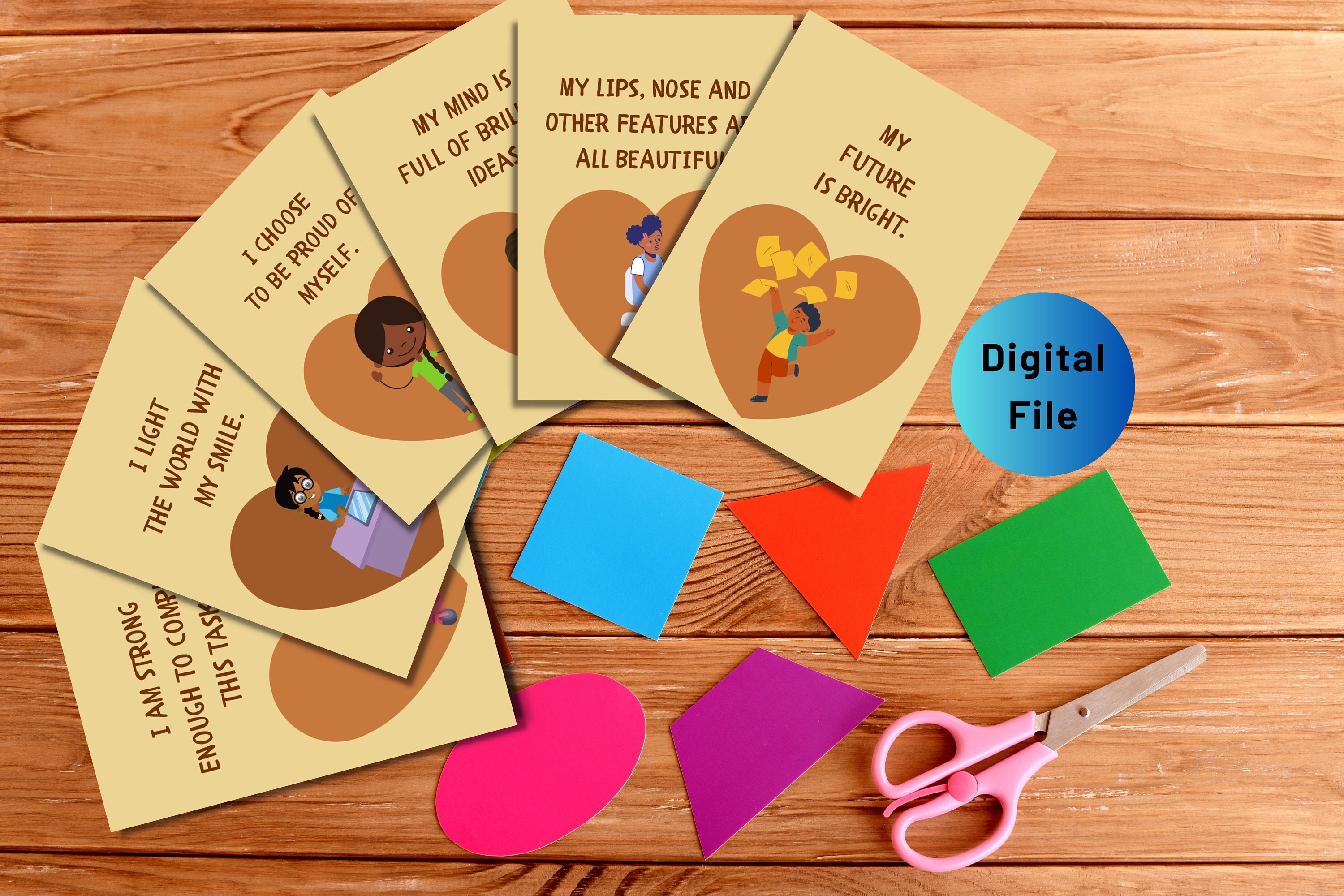 60 Affirmations for Black Children, I Am Affirmations, Mindfulness for ...