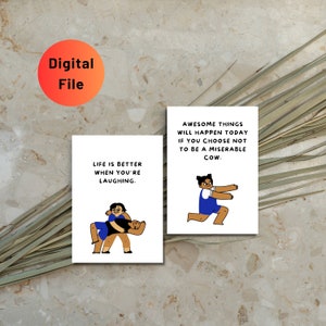 Funny Affirmation Cards for Badass Woman, a Set of 60 Sassy ...