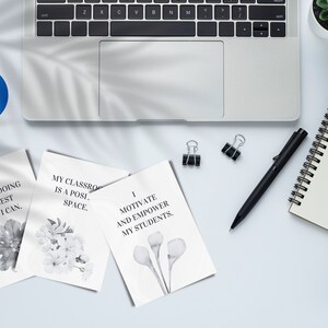 60 Teacher Affirmation Cards, Positive Words of Encouragement for ...