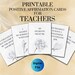 60 Teacher Affirmation Cards, Positive Words of Encouragement for ...