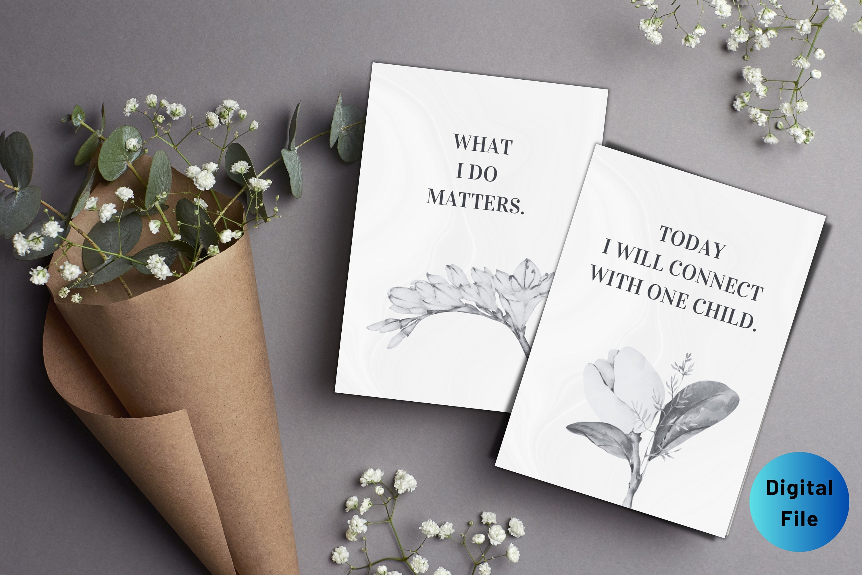 60 Teacher Affirmation Cards, Positive Words of Encouragement for ...