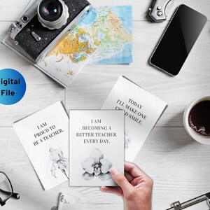 60 Teacher Affirmation Cards, Positive Words of Encouragement for ...