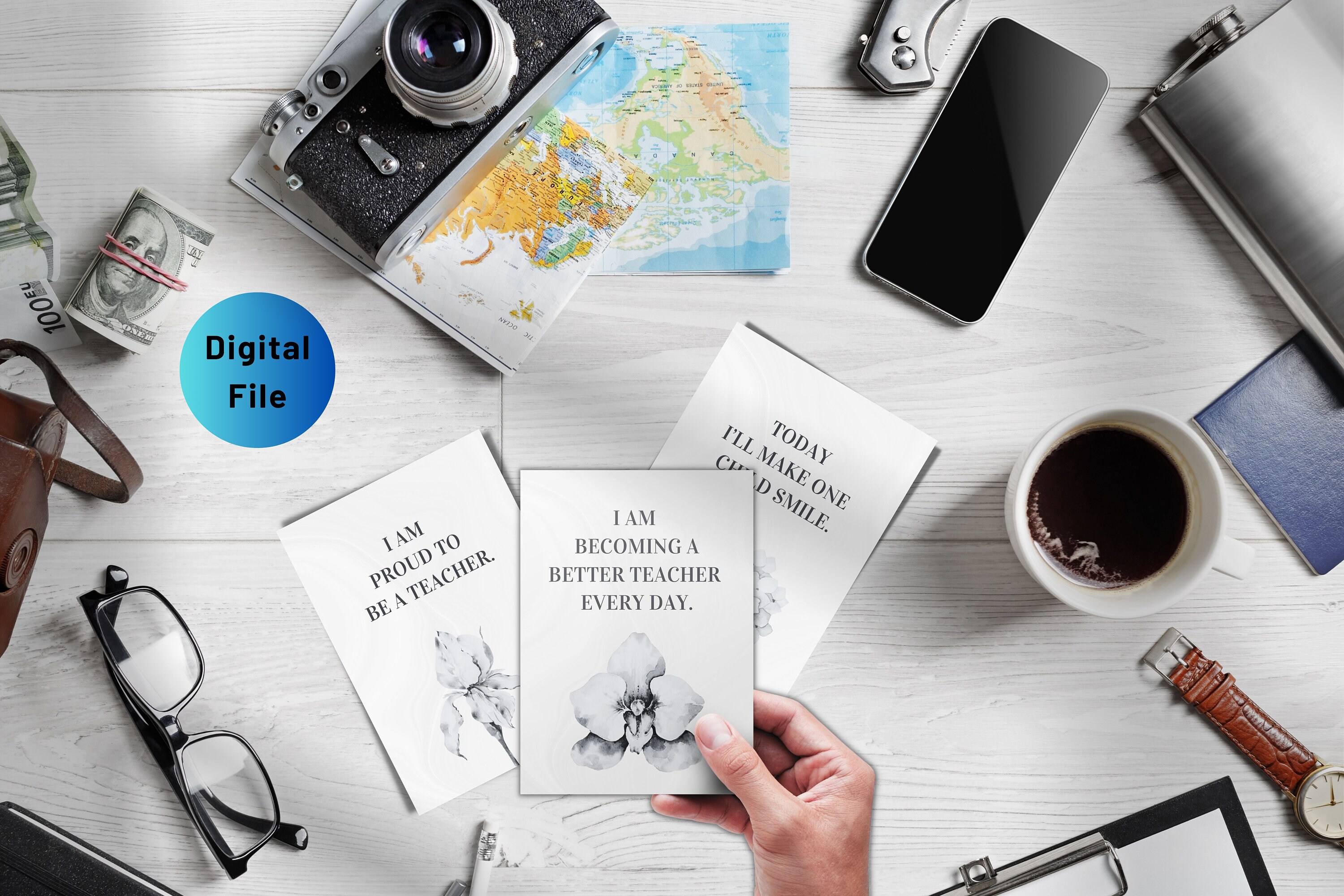 60 Teacher Affirmation Cards, Positive Words of Encouragement for ...