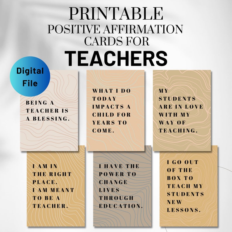 60 Affirmations for Teachers, Positive Words of Encouragement for ...