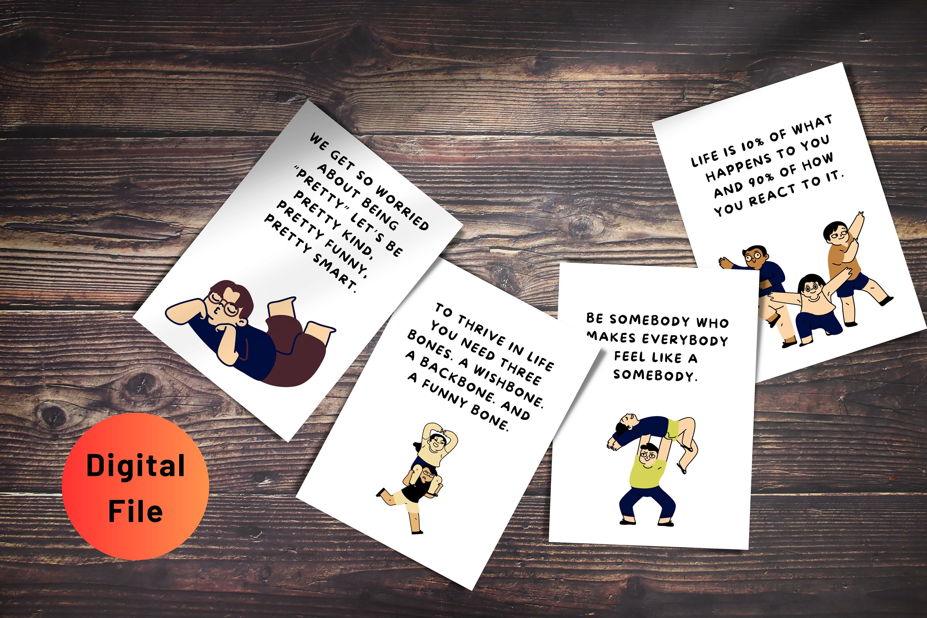 Funny Affirmation Cards for Badass Woman, a Set of 60 Sassy ...