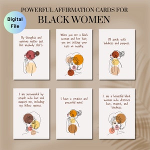Affirmation Cards for Women of Color Who Need to Bust Their Self ...