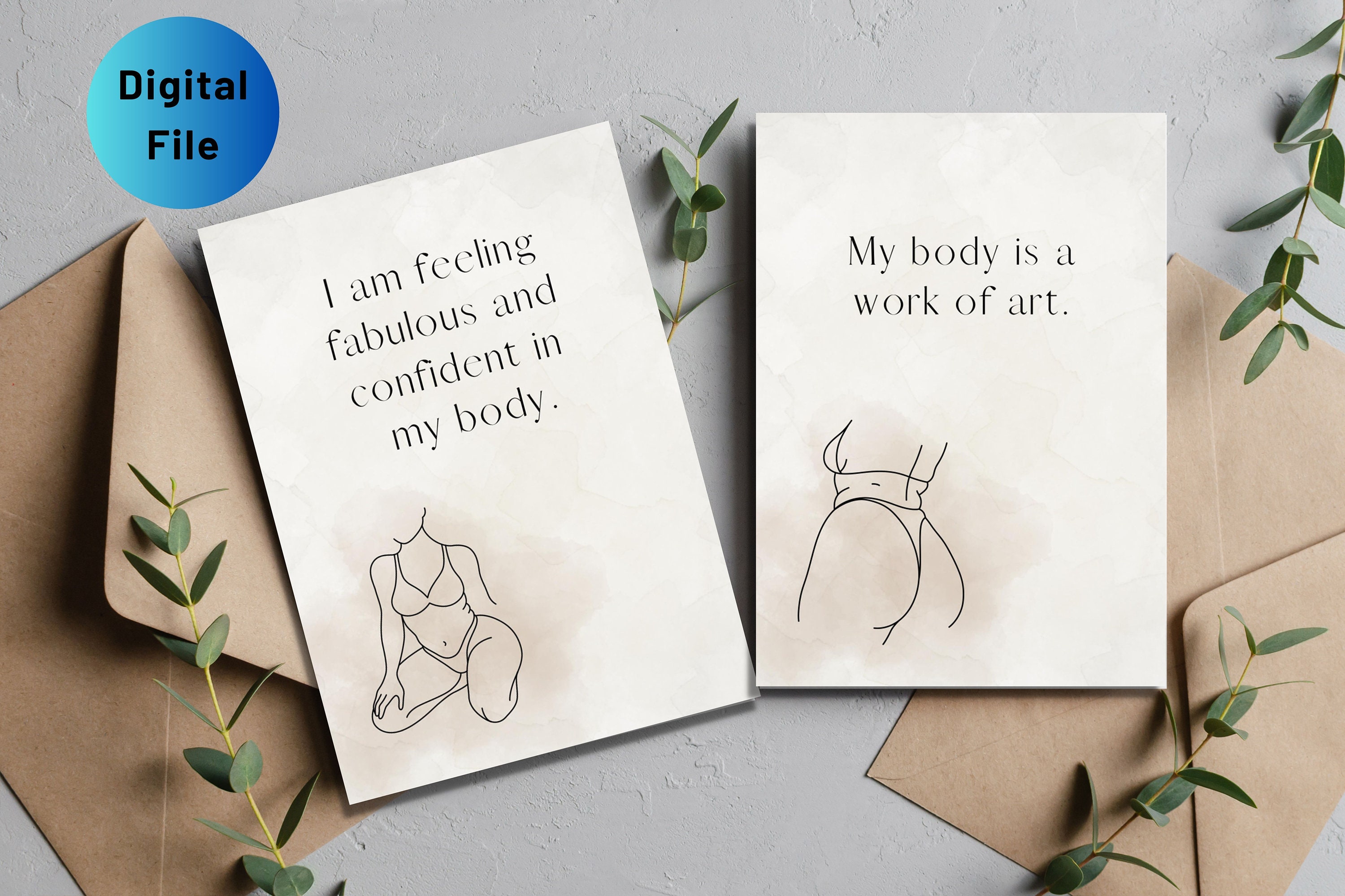 60 Printable Body Positivity Affirmation Cards For Women And Teens