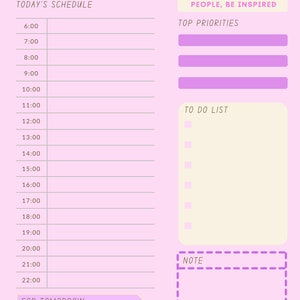 Daily Hourly Planner for the Week, Printable Planner, Keep Your Days ...