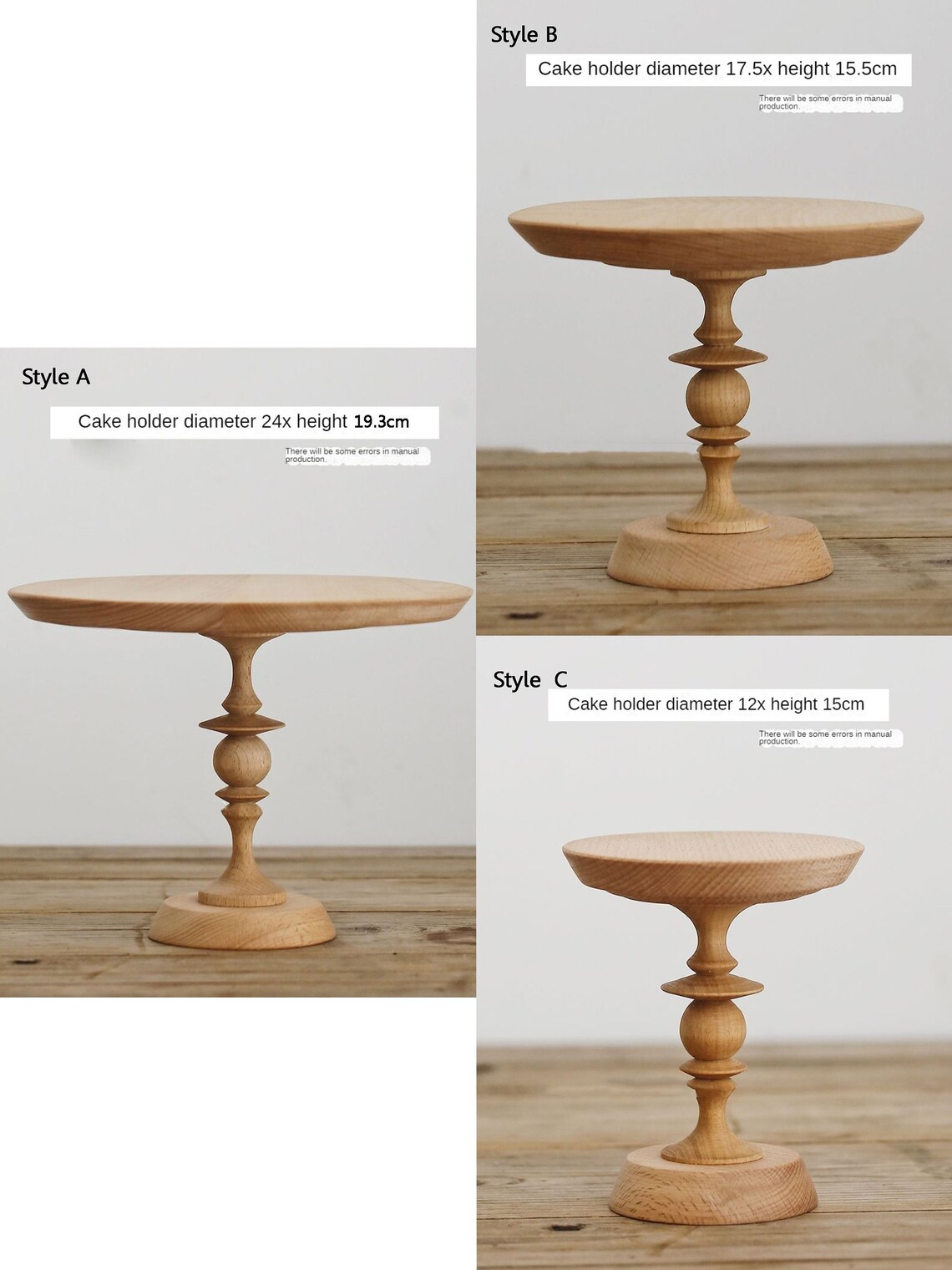 Cake Stand Wedding Dessert Cupcake Round Cake Stands for Birthday Party ...