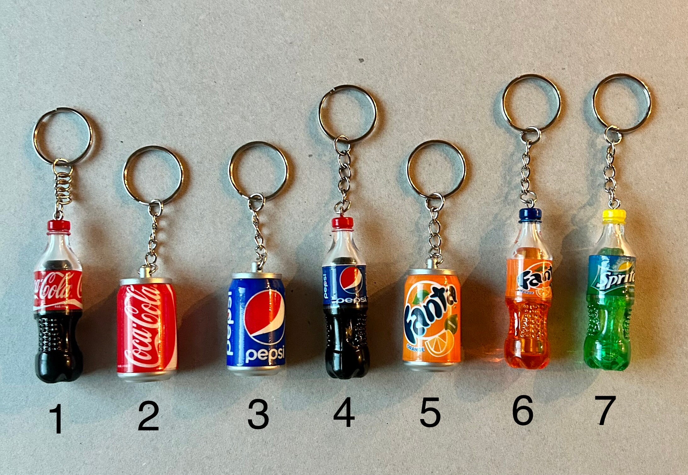 Soda Keychain - Etsy