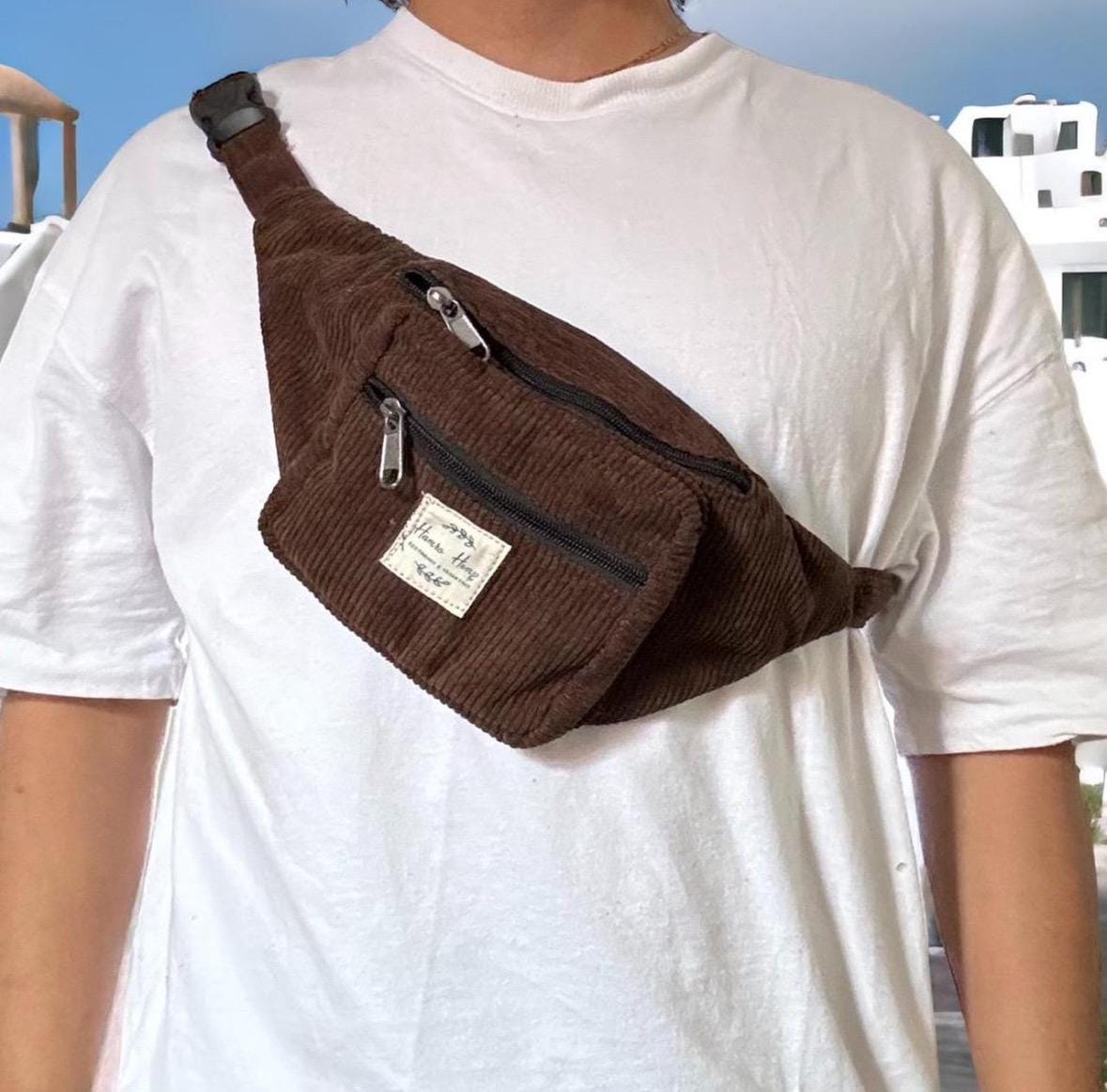Bum Bag | Fanny Pack | Corduroy Hip Bag | Festival Chest Bag| Crossbody ...