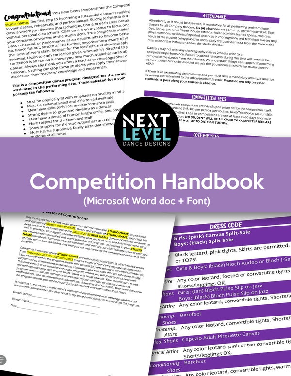 Dance Competition Printable Bundle Dance Garment Bag Labels Dance ...