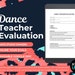 Comprehensive Dance Teacher Evaluation Form for Studio Owners - Google ...