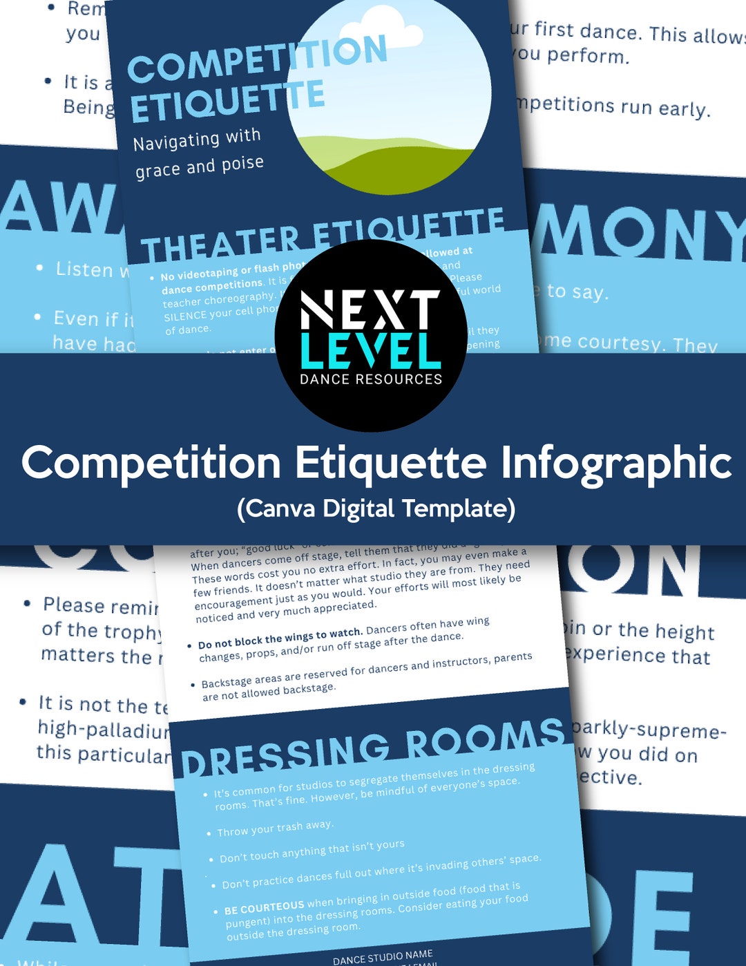 Customizable Canva Dance Competition Etiquette Infographic - Your Guide ...